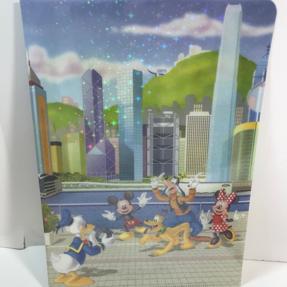 Disney | Office | Disneyland Hong Kong Souvenir 2 File Pocket Folder ...